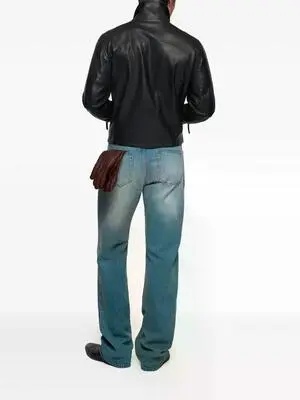 O.FILES Leather Zip Jacket