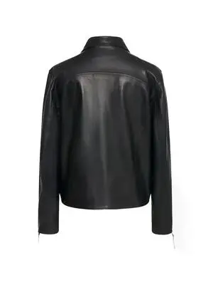 O.FILES Leather Zip Jacket