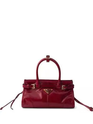 Prada Prada Bonnie Leather Mini Handbag Red