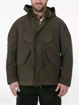 C.P. COMPANY Hooded Jacket With Goggle Detail - Brown