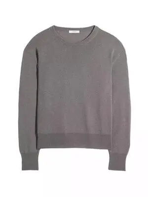 LEMAIRE Crew Neck Sweater In Cashmere And Wool Blend - Grey