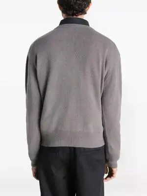 LEMAIRE Crew Neck Sweater In Cashmere And Wool Blend