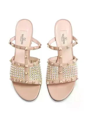 Valentino Garavani Rockstud Embroidered Sandals