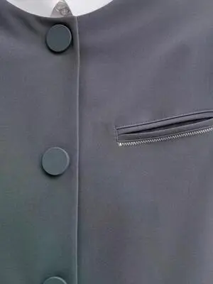 Armani Exchange Button Cropped Jacket
