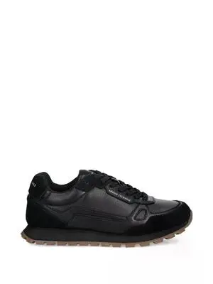 Armani Exchange Panelled Sneakers - Black