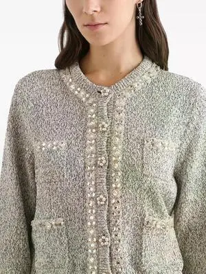 Dolce & Gabbana Pearl-embellished Round-neck Jacket