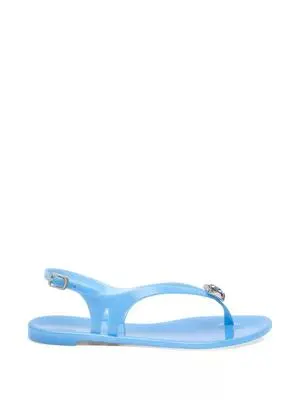 Casadei Jelly Buckle Detail Flip-flops - Blue