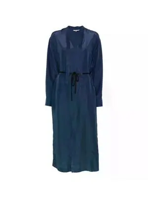 Barena Venezia V-neck Midi Dress - Blue