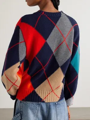 JW Anderson Pringle Argyle Wool Sweater - Multi