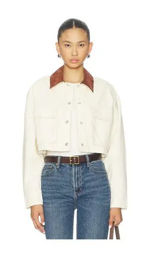 Free People X We The Free Martha Workwear Jacket - Ivory