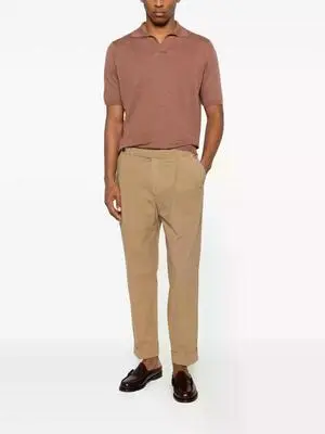 LARDINI Short-sleeve Polo Shirt - Brown