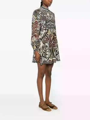 Farm Rio Balamana Mini Dress - Neutrals