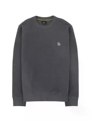 Paul Smith Logo-embroidered Cotton Sweatshirt - Grey