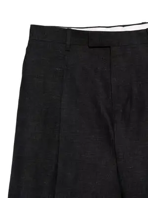 LARDINI Pleated Belted Shorts