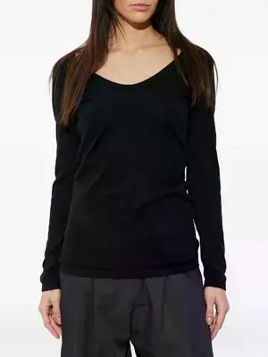 LISA YANG Amalea Long Sleeve T-shirt - Black