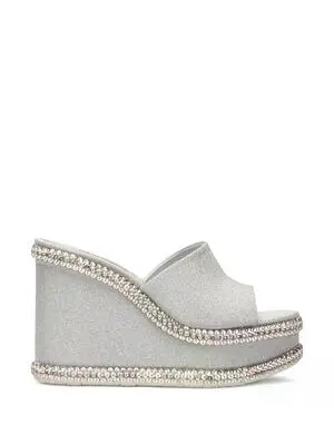 Casadei Sirio Wedge Sandals - Silver