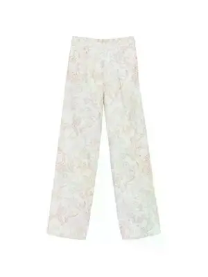 FORTE_FORTE Printed Wide-leg Trousers