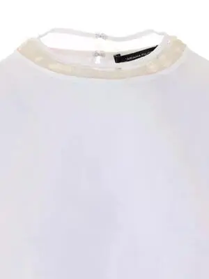 Fabiana Filippi Embellished Crew-neck Blouse