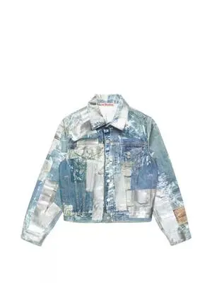 Acne Studios Patchwork Denim Jacket - Blue