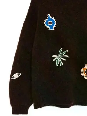 ALEMAIS Embroidered Long-sleeve Sweater