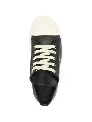 Rick Owens Leather Sneakers - Black
