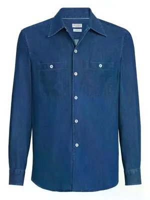 Brunello Cucinelli Chest-pockets Long-sleeve Shirt