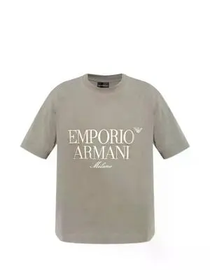 Emporio Armani Embroidered T-shirt - Grey