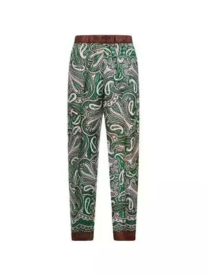 P.a.r.o.s.h Paisley-pattern Trousers - Green