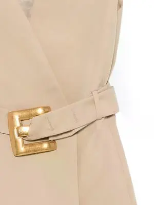 Balmain Mini Belted Blazer Dress - Neutrals