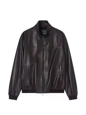 Emporio Armani Zip-up Leather Jacket