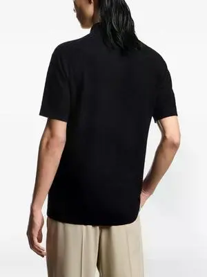 Emporio Armani Textured Polo Pullover