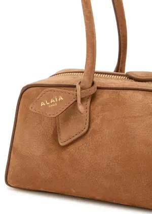 Alaïa Le Teckle Grained Nubuck Shoulder Bag - Brown