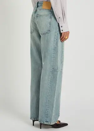B Sides Slim Lasso Barrel-leg Jeans
