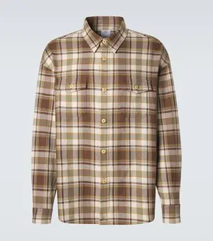 Visvim Lumber Plaid Wool And Linen Shirt - Brown