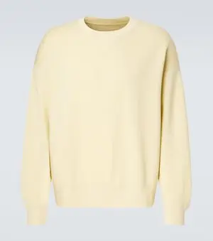 Visvim Jumbo Wool And Cotton Sweatshirt - Yellow
