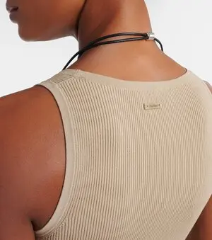 Max Mara Ribbed Knit Tank Top