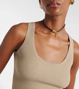 Max Mara Ribbed Knit Tank Top