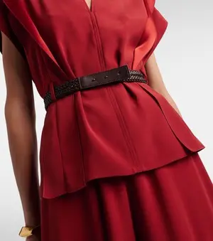 Max Mara Belted Top - Red