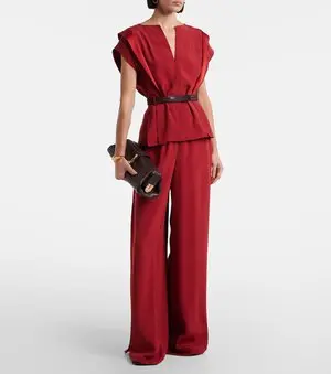 Max Mara Belted Top - Red