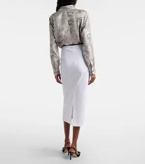 Max Mara Piuma Jersey Pencil Skirt