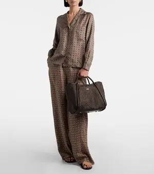 Max Mara Leather Tote Bag
