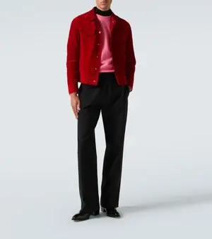 TOM FORD Cotton Drill Wide-leg Pants