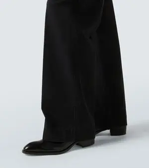 TOM FORD Cotton Drill Wide-leg Pants