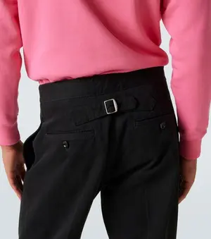 TOM FORD Cotton Drill Wide-leg Pants