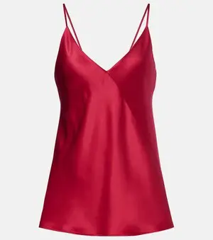 Max Mara Silk Satin Camisole - Red