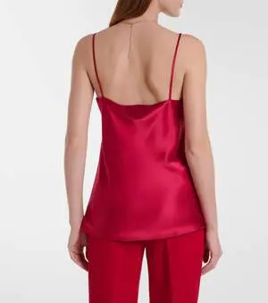 Max Mara Silk Satin Camisole - Red