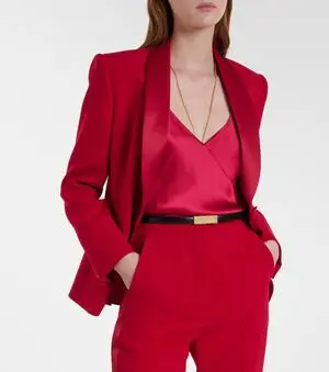 Max Mara Silk Satin Camisole - Red