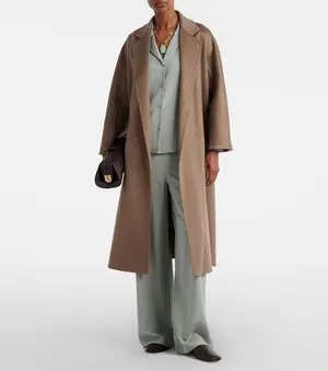 Max Mara Aedo Silk-blend Satin Shirt