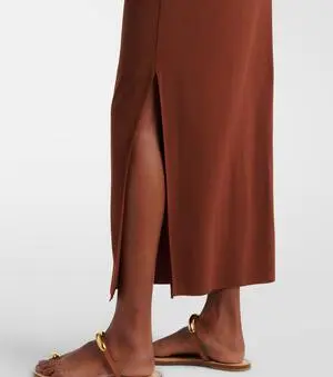 Max Mara One-shoulder Midi Dress - Brown