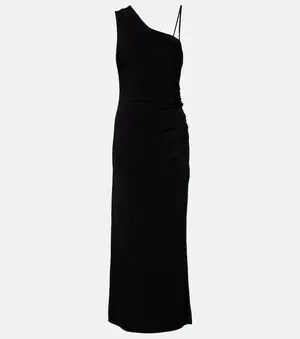 Max Mara Fiabe One-shoulder Midi Dress - Black